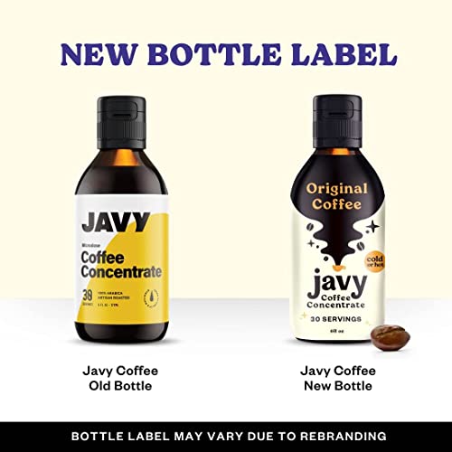 Javy Coffee Concentrate - Cold Brew Coffee, Perfect for Instant Iced Coffee, Cold Brewed Coffee and Hot Coffee, 35 Servings