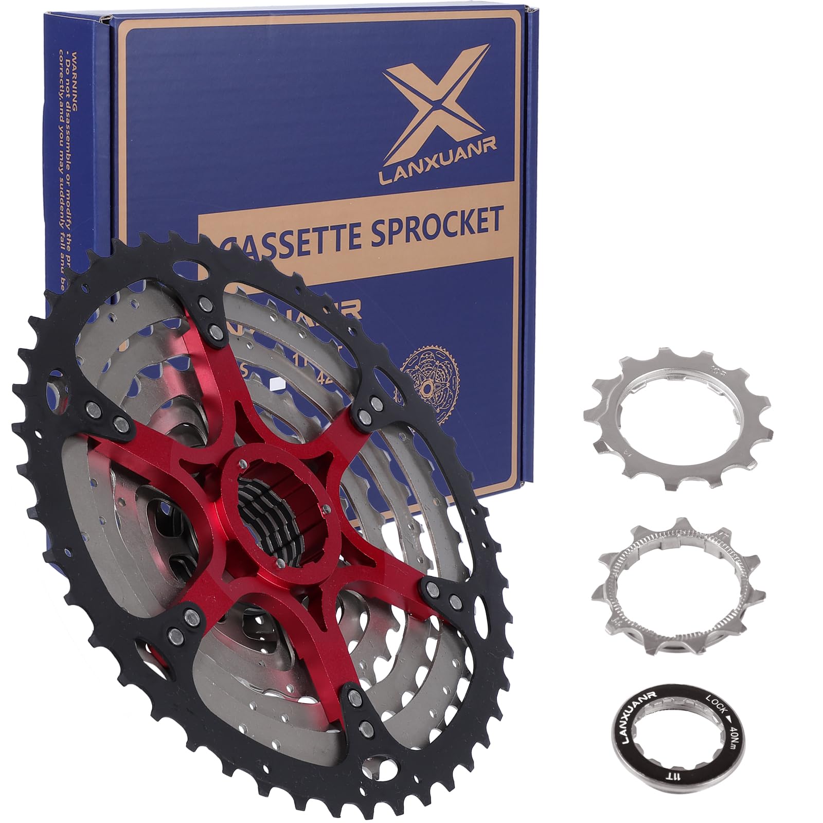 LANXUANR Bicycle 11 Speed Cassette Sprocket,Fit for Mountain Bike, Road Bicycle.Super Light