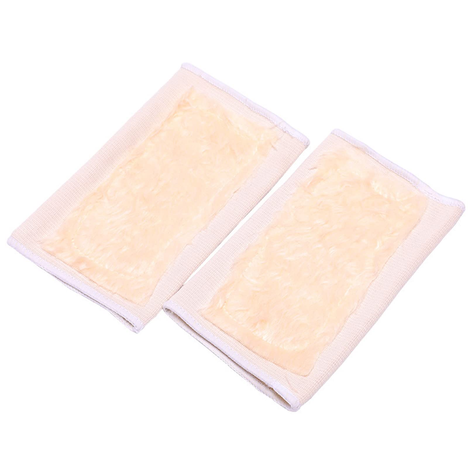 LJYLJH 2 Pair Winter Warm Knee Pads - Thicken Knee Sleeve Protective for Women Old Men Kneepad Support for Arthritis Joint Pain Relief Injury,Beige