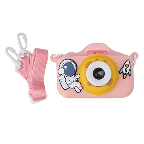 Jopwkuin Kids Camera, HD Digital Camera Timing Video Recording Multi Photo Frame AI Face Recognition 20MP for Boys and Girls Gift (Pink)