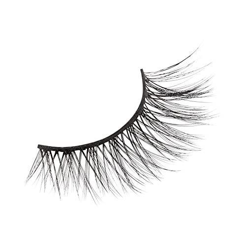 KISS Magnetic, False Eyelashes, Charm', 12 mm, Includes 1 Pair Of Magnetic Lashes, Magnetic Lash Eyeliner, Contact Lens Friendly, Easy to Apply, Reusable Strip Lashes