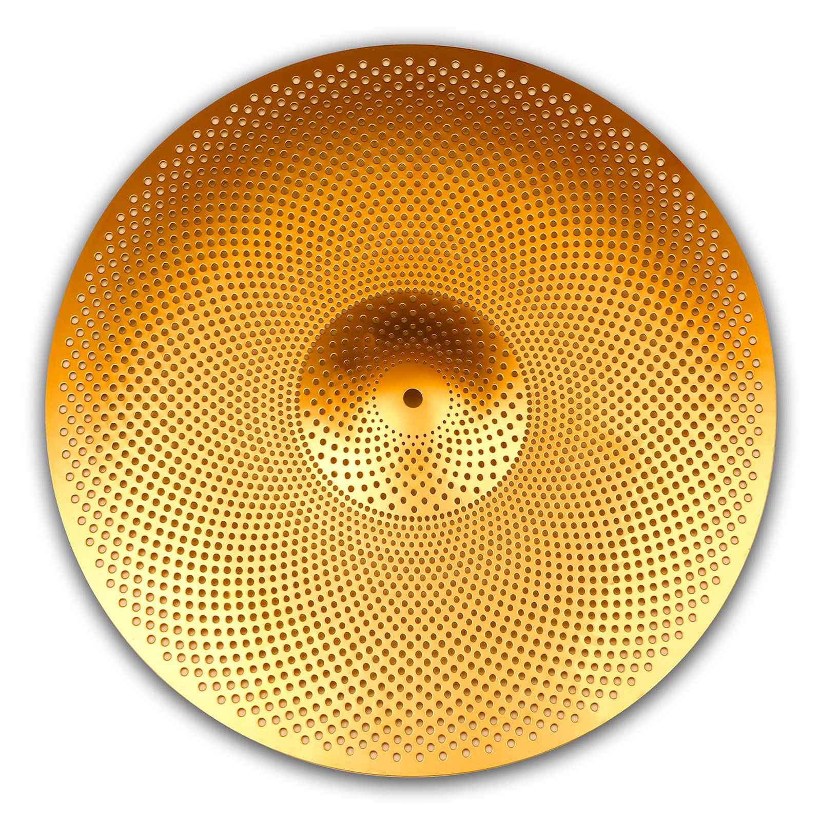 Low Volume Ride Cymbal, 20 inches Practice Ride Cymbal, Quiet Ride Cymbal (20'', Gold)
