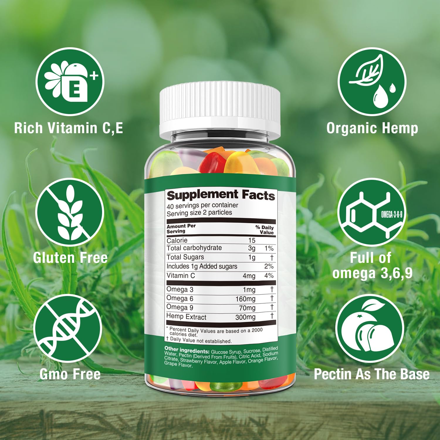 Hеmp Gummies for Healthy Bеdtime - High Potency for Peace of Body Advanced Extract Strength - Pure Hеmp Oil Infused Vitamins Gummy, Made in USA