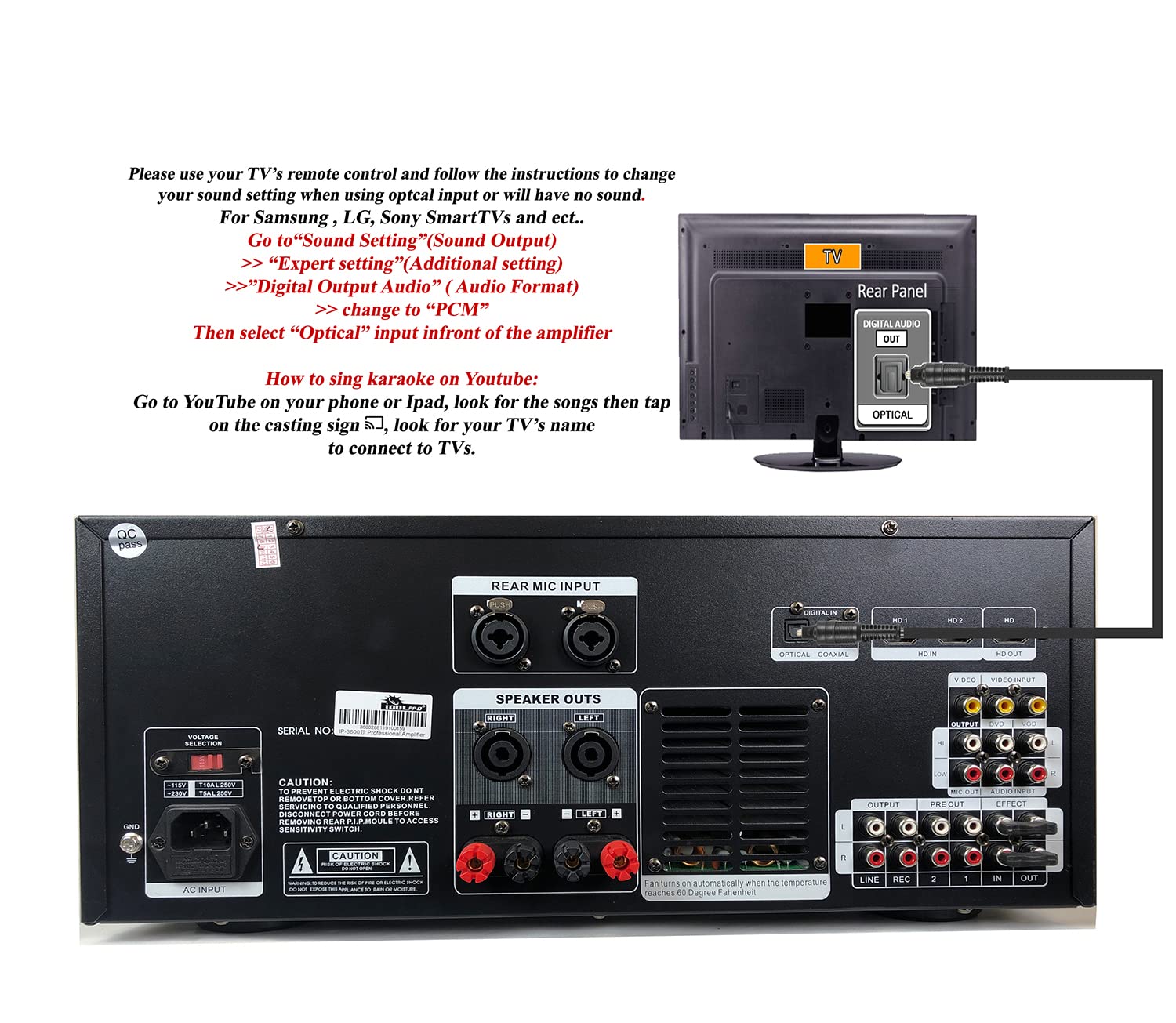 IDOLpro 1300W Karaoke System with Amplifier, 1000W Speakers and Dual Wireless Microphones Bundle