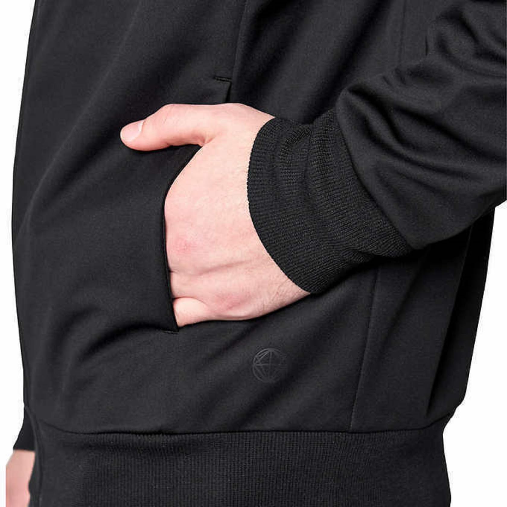 Mondetta Men's Full Zip Hooded Active Jacket (X-Large, Black)