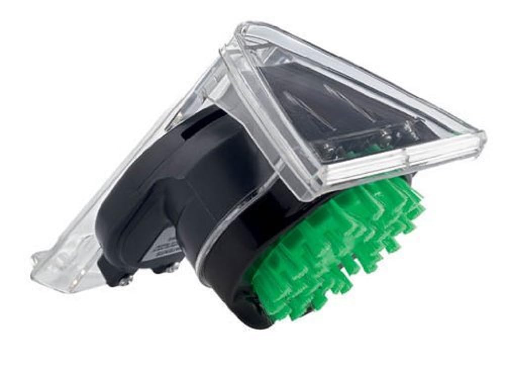 Hoover SpinScrub Stain Remover Hand Tool, Vacuum Powered Brush Attachment, Upholstery and Stair Cleaner, FH01000,Green/Black