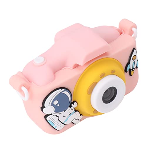 Jopwkuin Kids Camera, HD Digital Camera Timing Video Recording Multi Photo Frame AI Face Recognition 20MP for Boys and Girls Gift (Pink)