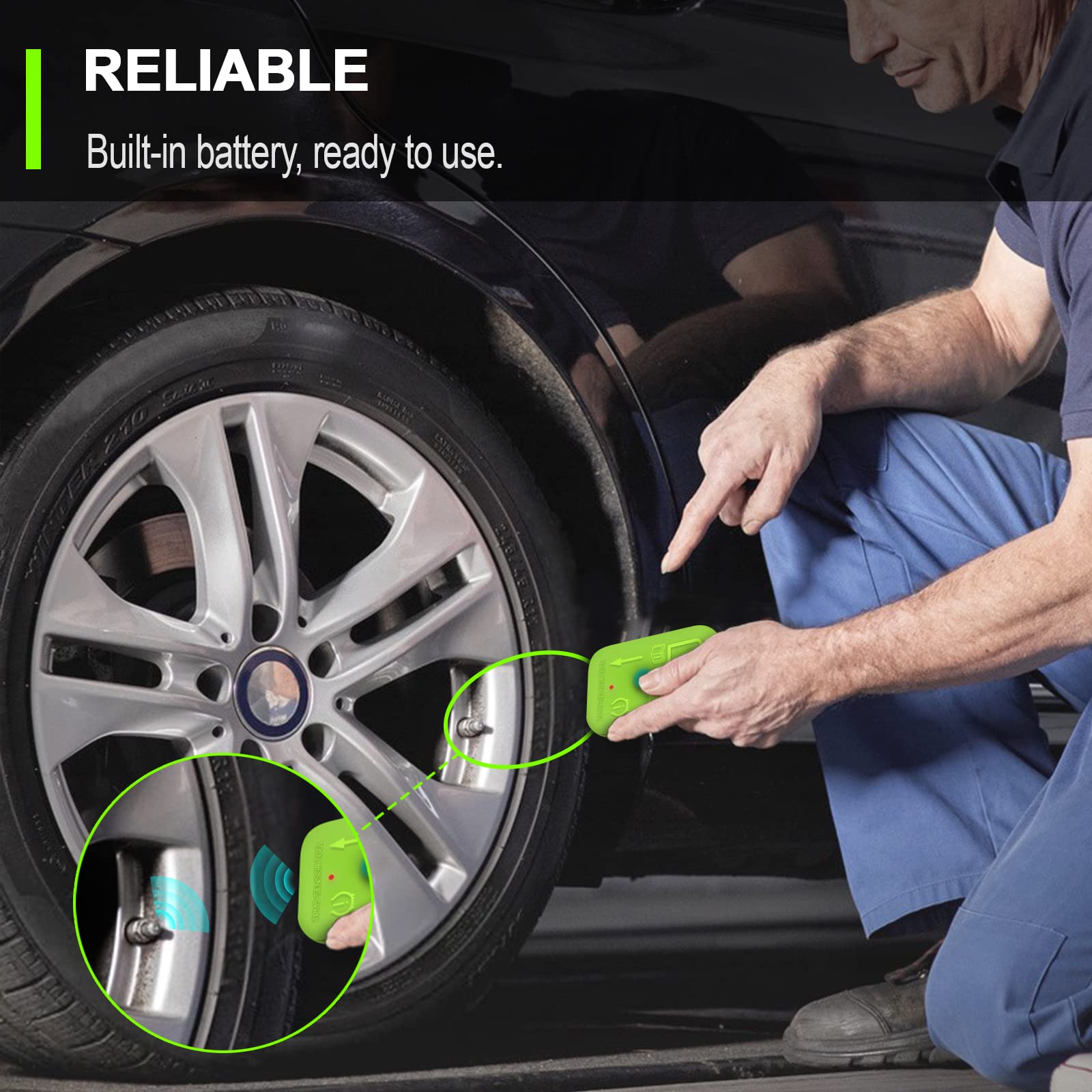 JDIAG TPMS Relearn Tool, TPMS Tool Sensor Reset for F150 TPMS Reset Sensor Programming Training Tools Tire Pressure Monitoring System (Gray)