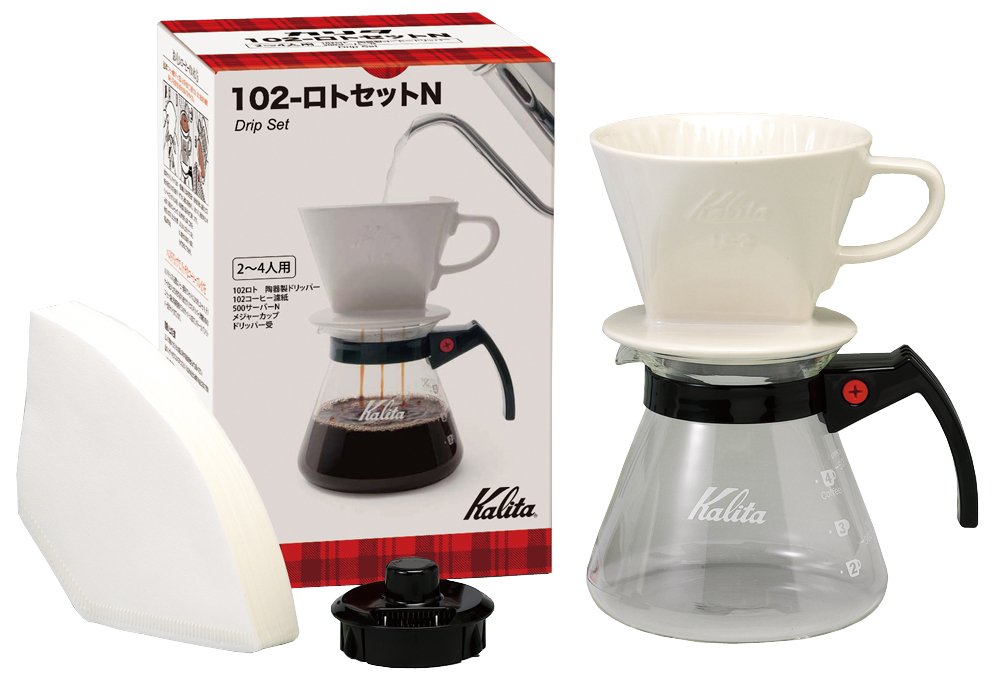 Kalita #35163 Coffee Drip Set, 102-Roto Set N (For 2 to 4 People)