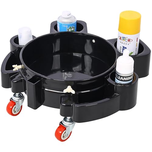 HAORANWANG 5 Gallon Bucket Dolly with 5 Swivel Casters - Portable g Cart