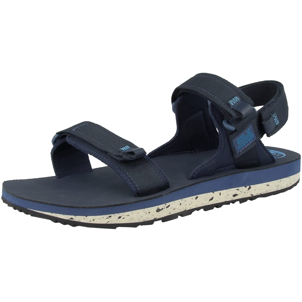 Jack Wolfskin Men's Outfresh Deluxe Sandal Hiking Boot, Dark Blue/Blue, 10