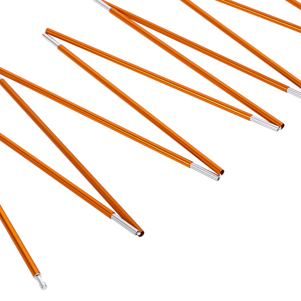Health Gear Tent Pole Repair Kit, 3.6m Aluminium Alloy Tent Pole Segments Replacement Tent Building Supporting Rod for Camping Hiking Backpacking Tent, 2pcs