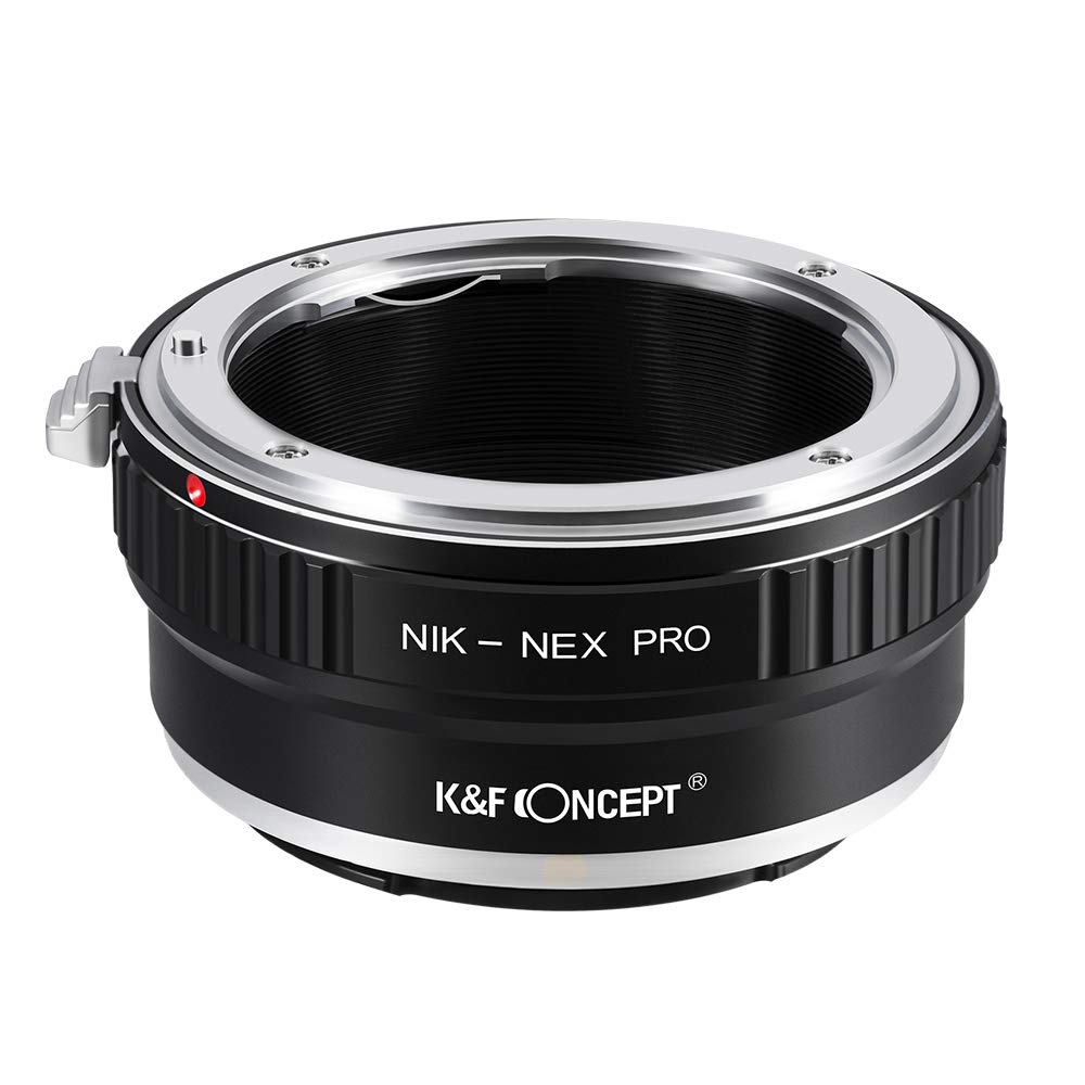 K&F Concept Lens Mount Adapter with Light-reducing Paint for Nikon AI Lens to Sony NEX E-Mount Camera Body