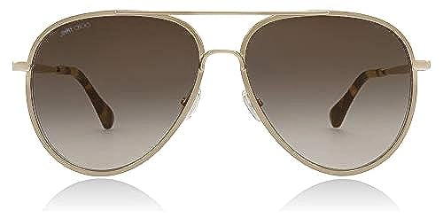 JIMMY CHOO Aviator Sunglasses Triny/S J5GJL Gold/Honey Havana 59mm
