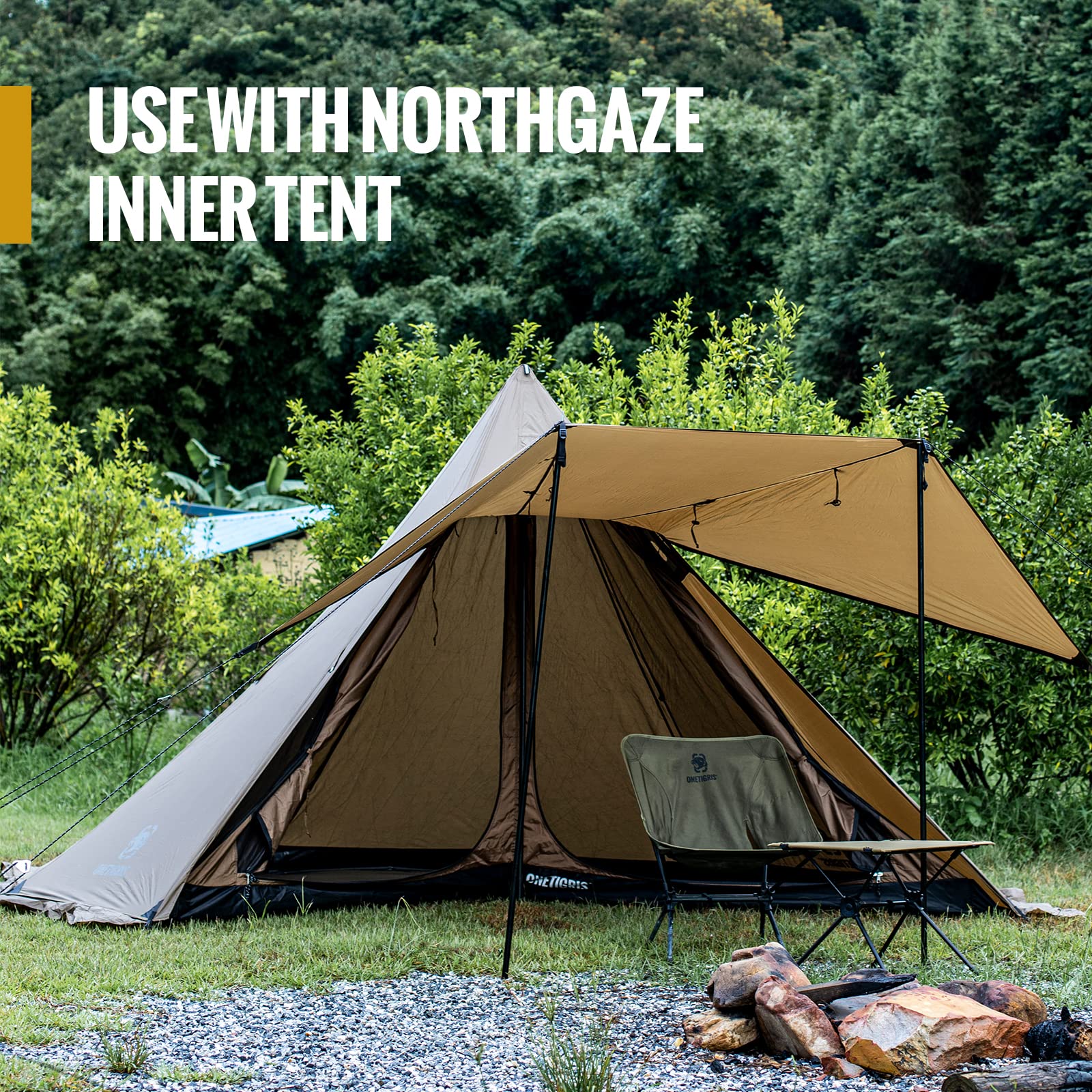 OneTigris Northgaze Hot Tent and Northgaze Full-Design Mesh Inner Tent Combo