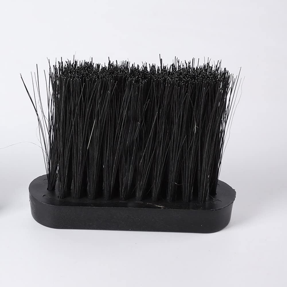 NIGHTKIST 2PCS Oblong Fireplace Brush Replacement Head Spare Bench Hearth Cleaning Brush Head Refill Fireplace Broom for Companion Sets