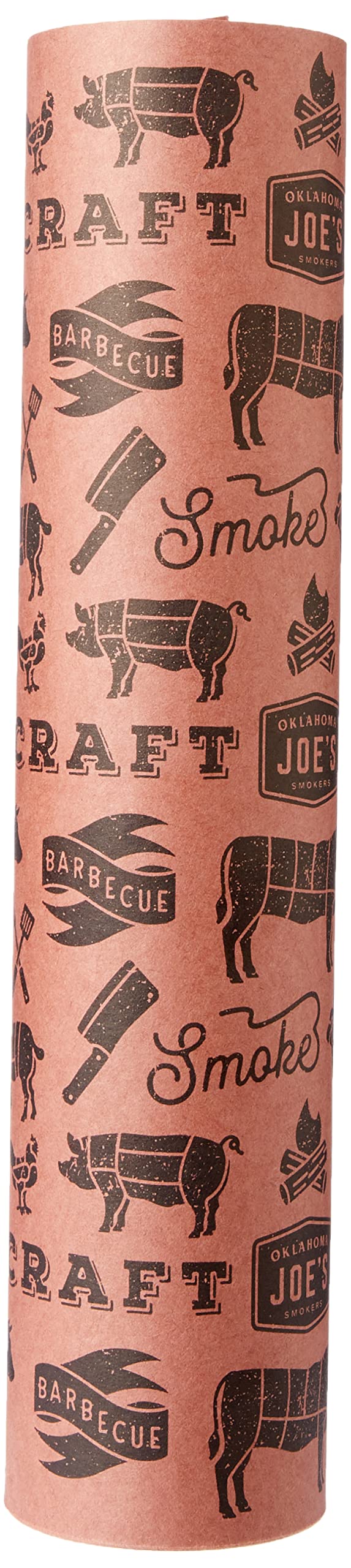 Oklahoma Joe's 8215237P04 Peach Butcher Paper 12-in x 100-ft roll & Disposable BBQ Gloves, 50-count