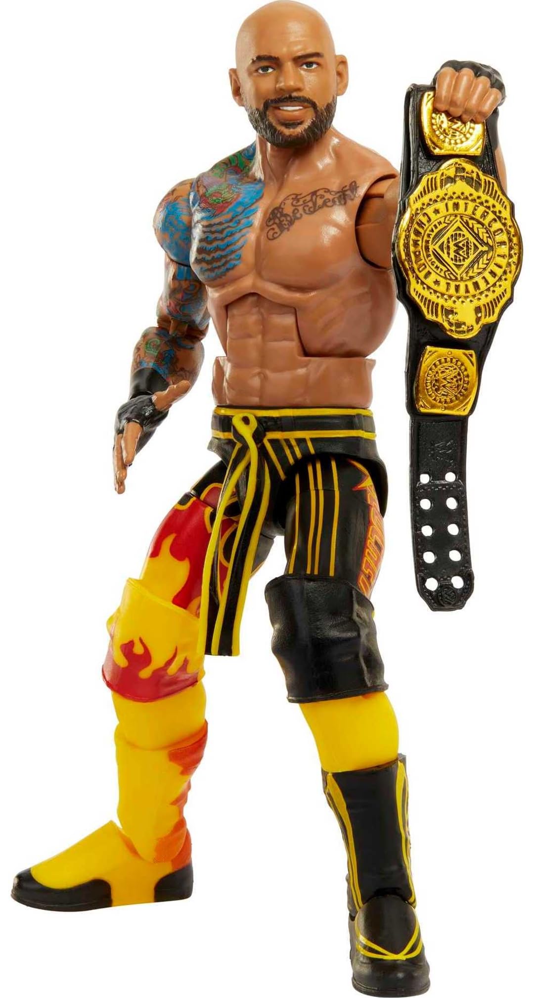 Mattel WWE Ricochet Elite Collection Action Figure, Deluxe Articulation & Life-like Detail with Iconic Accessories, 6-inch