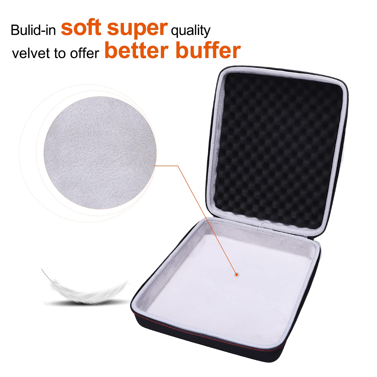 L LTGEM EVA Hard Case for YAMAHA MG10XU or MG10 or MG06 10-Input Stereo Mixer - Travel Protective Carrying Storage Bag