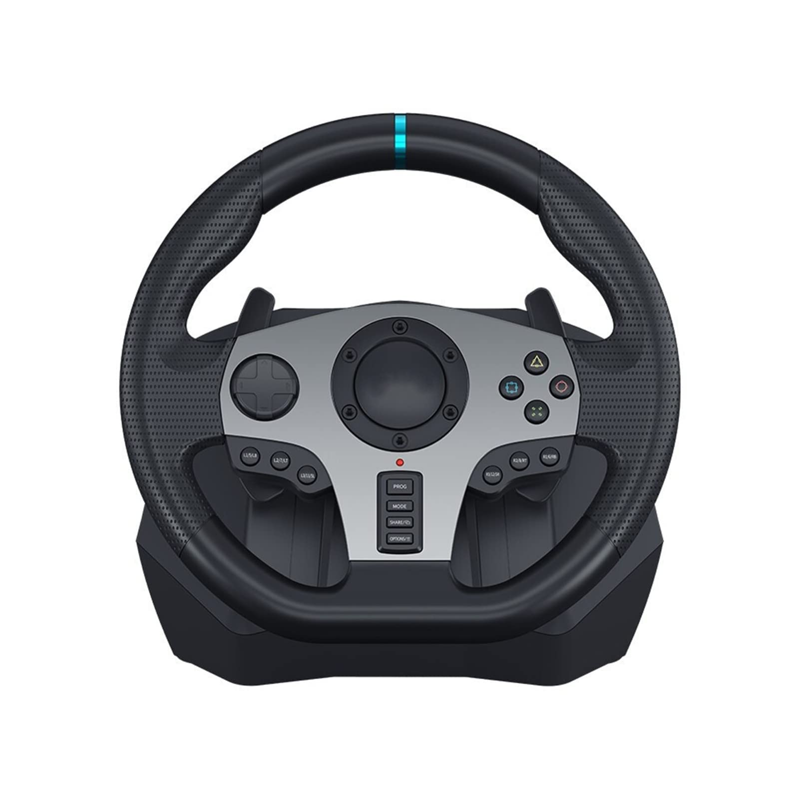 JISMCEKU Gaming Steewheel Gaming Steewheel Pedal Vibration Racing Steewheel Game Controller Fit for Xbox One Fit for Pc Fit for Ps 4