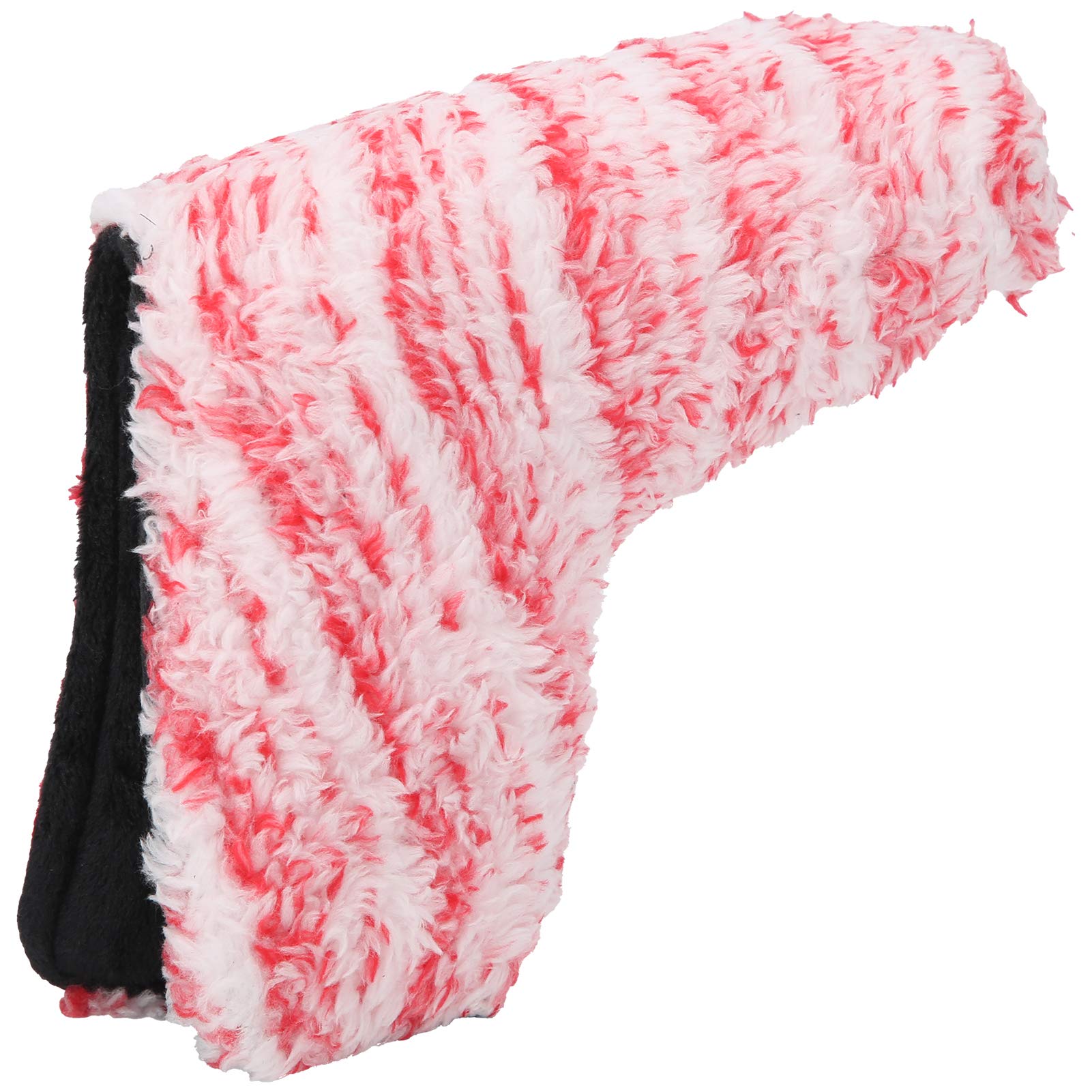 L-Shaped Plush Golf Head Covers Club Protective Driver Headcover Sock Shape,Golf Gift & Golf Bag Accessories(White Gray)