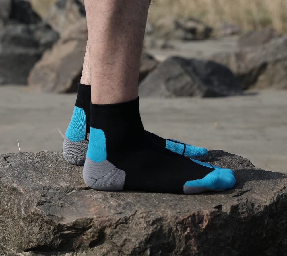 limide Athletic Sports Running Socks Coolmax Mens Moisture Fast Dry Compression Seamless Socks 3 Pairs(Size Medium 7-11)