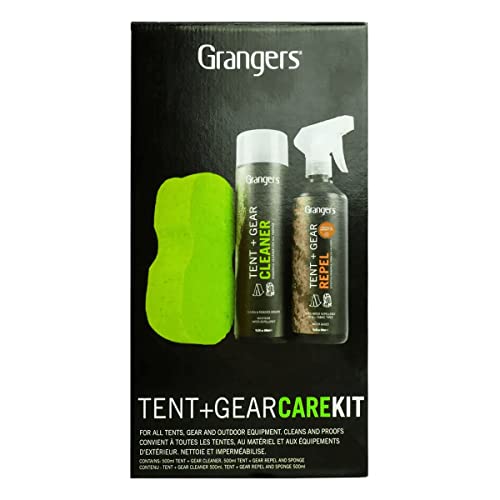 Granger's Tent + Gear Care Kit/Clean & Protect All Tents & Boat Covers/Made in England, Black, 300ml (GRF97)