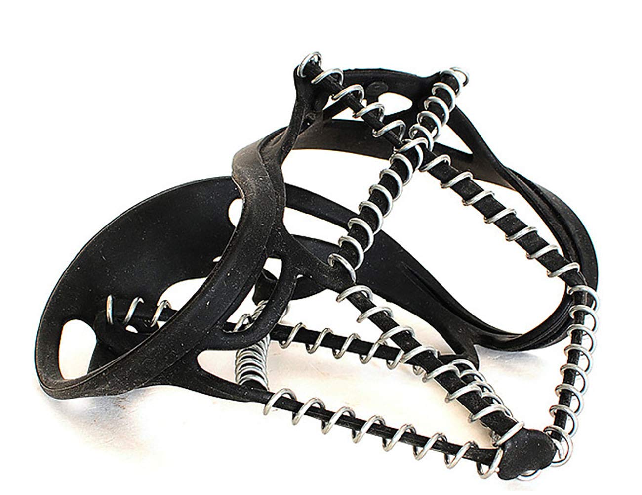 JMsDream Universal Crampons Anti Slip Ice Cleats Shoe Boot Grips for Walking on Snow and Ice Mountain Climbing Hiking Rainy Days for Adults
