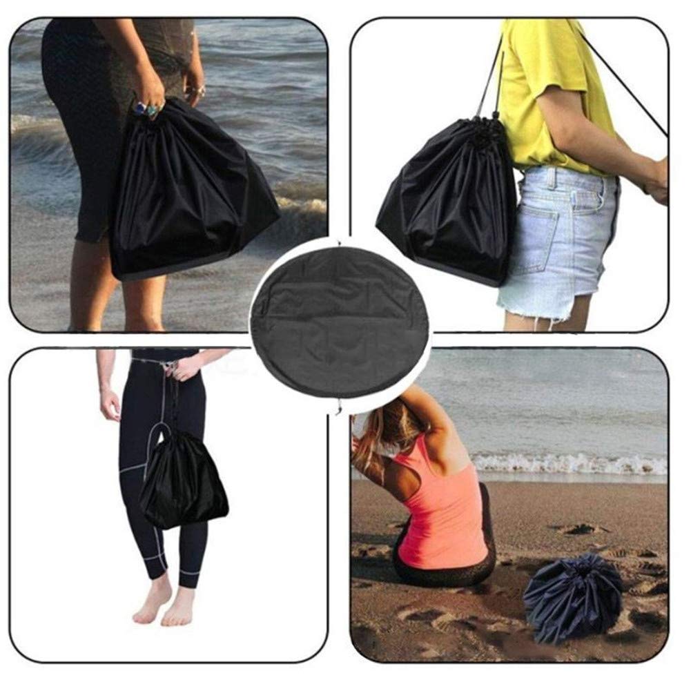 Keyun Beach Diving Suit Storage Bag,Durable Wetsuit Changing Mat/Waterproof Dry-Bag for Surfers Mat for Surfing, Swimming, Watersports