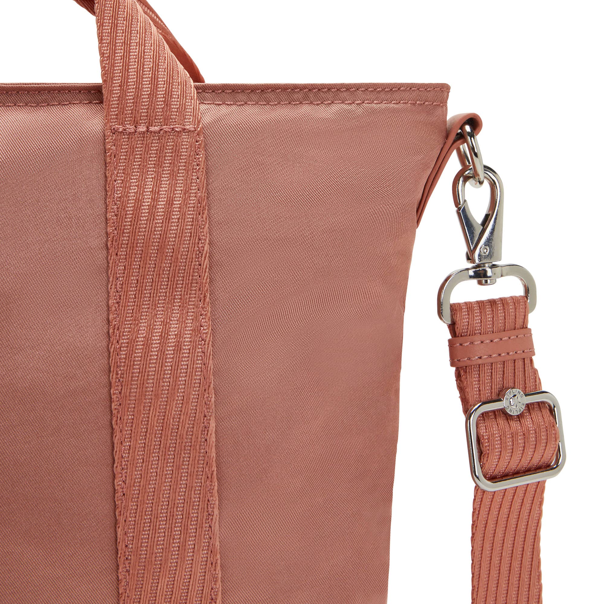 Kipling Women's Angel Tote Bag, Removable, Crossbody Strap, DT Warm Rose M2,14.25''L x 11.75''H x 4.75''D