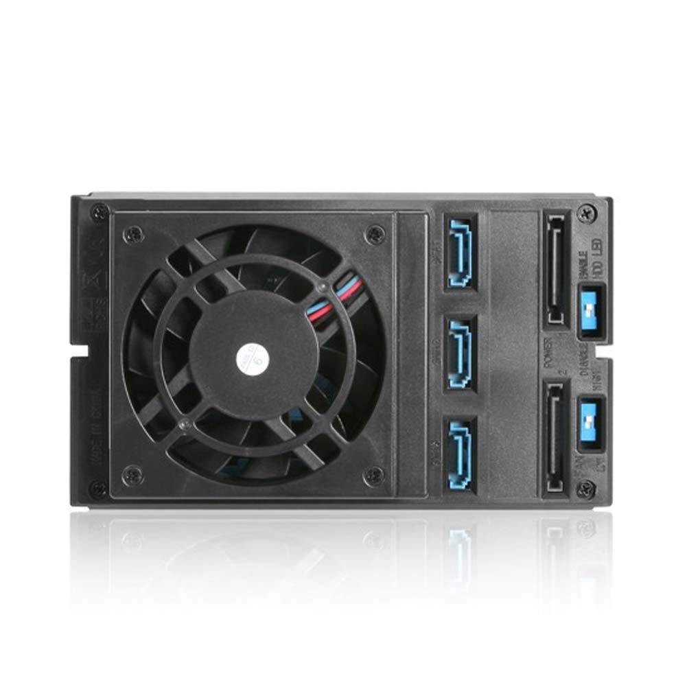 i-Star BPN-DE230HD-SILVER Trayless 2X 5.25 to 3X 3.5 12Gb/s HDD Hot-swap Rack