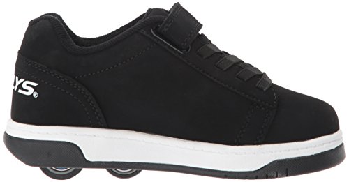 Heelys Girls Dual UP X4, Black/White, 1 Little Kid