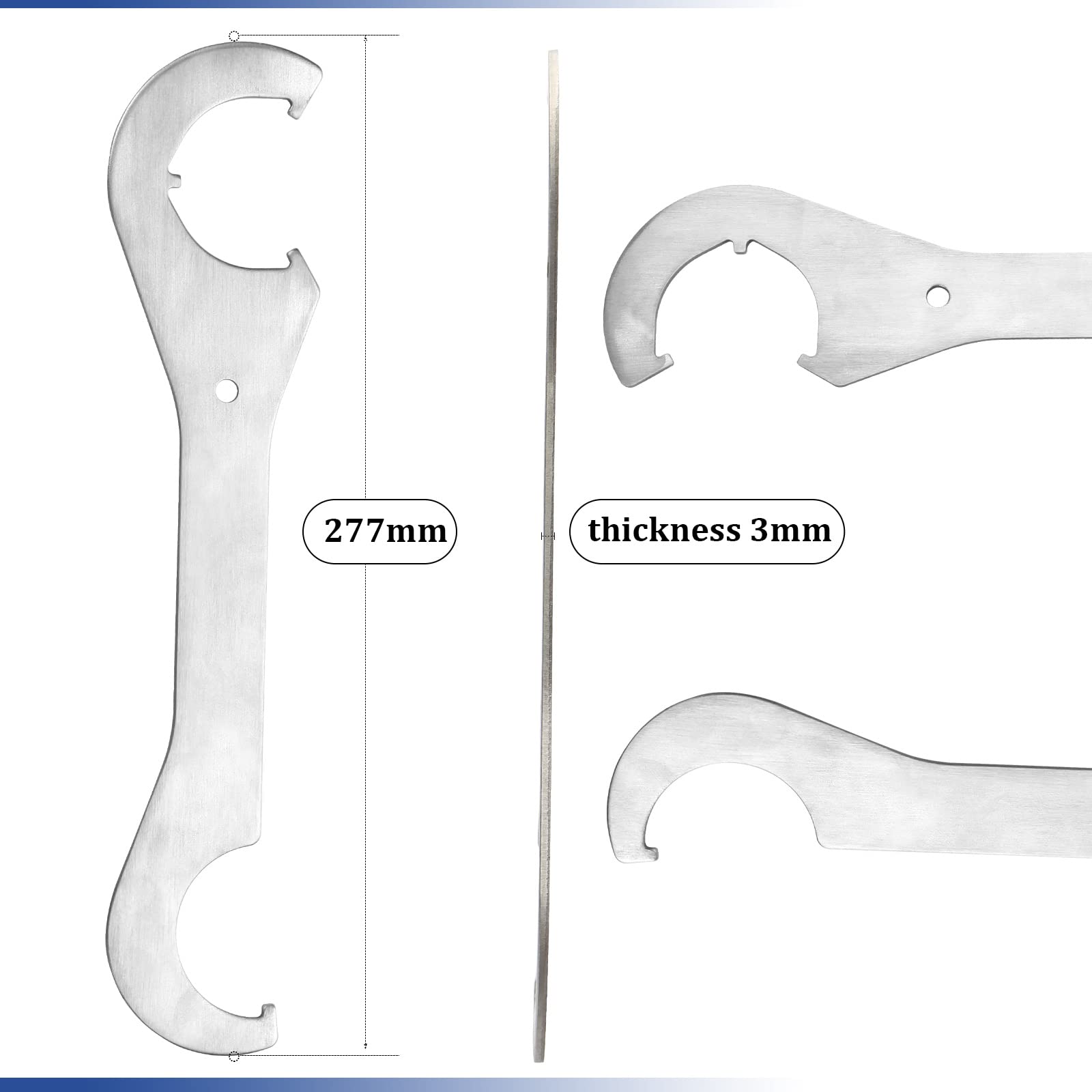 MATINA Bottom Bracket Tool, Bike Bottom Bracket Wrench, Bike Bottom Bracket Removal Tool, Double Sided Bottom Bracket Lock Wrench for Bicycle