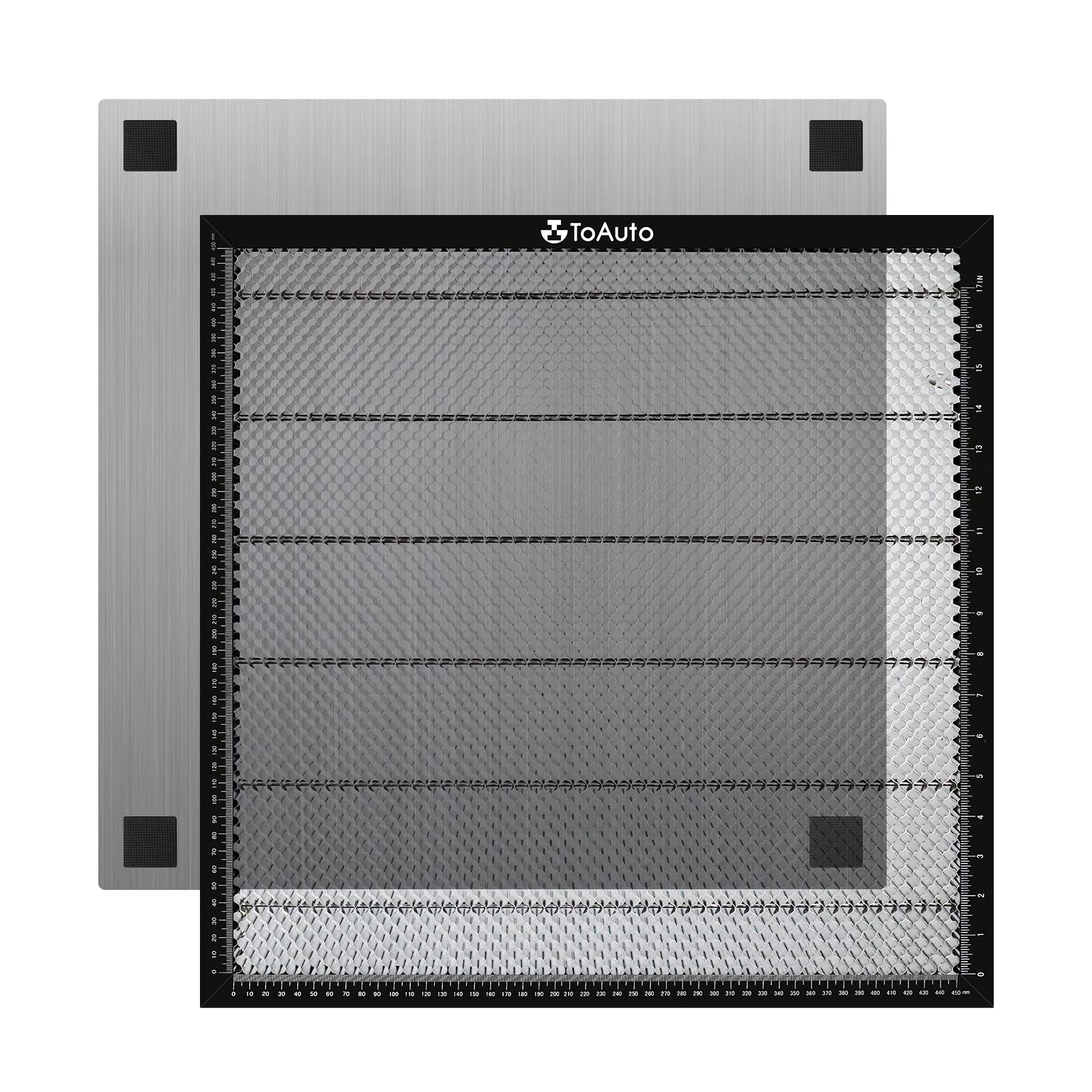 Honeycomb Working Table, 500*500mm Honeycomb Laser Bed Laser Engraver Cutting Machine, Honeycomb Working Panel with Aluminum Plate, Laser Engraver Accessories Fast Heat Dissipation &Desktop-Protecting