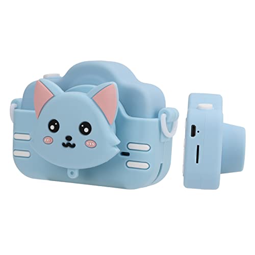 Kids Photo Video Camera, Multifunctional High Definition Kids Cartoon Camera Toy 2MP 2 Inch Screen for Gifts for Children (Single Shot Blue)