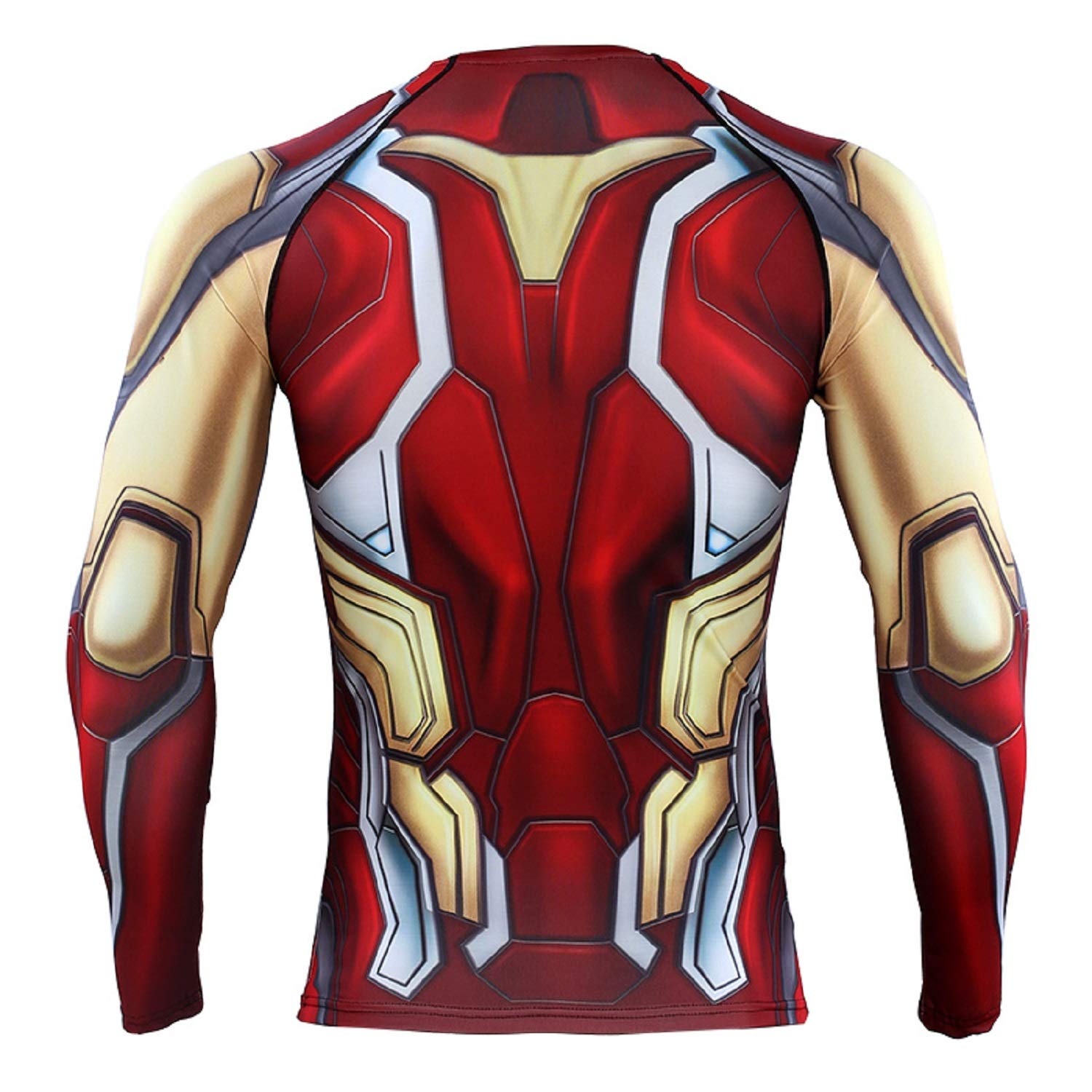 Men's Compression Sport Fitness Shirt 3D Print Workout Quick-Drying T-Shirt(X-Large,Red