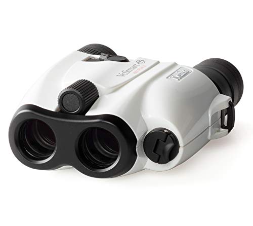 Kenko Image Stabilization Binocular VcSmart Compact White 8x21, Full Multi-Coating, for Sports,Hunting, Bird Watch, Spector Sports, Concerts and Outdoor 101396, White