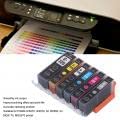 Large Capacity Printer Cartridge with Ink ABS Printer for for School, Trading Firms, Office Building (BK BK C M Y GY 6 Colors)