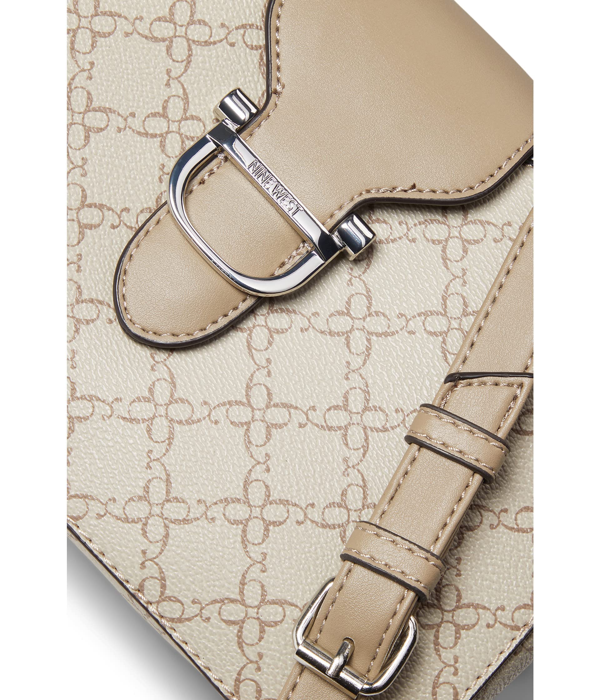 Nine West Lilah Mini Shoulder Crossbody Mushroom Logo One Size