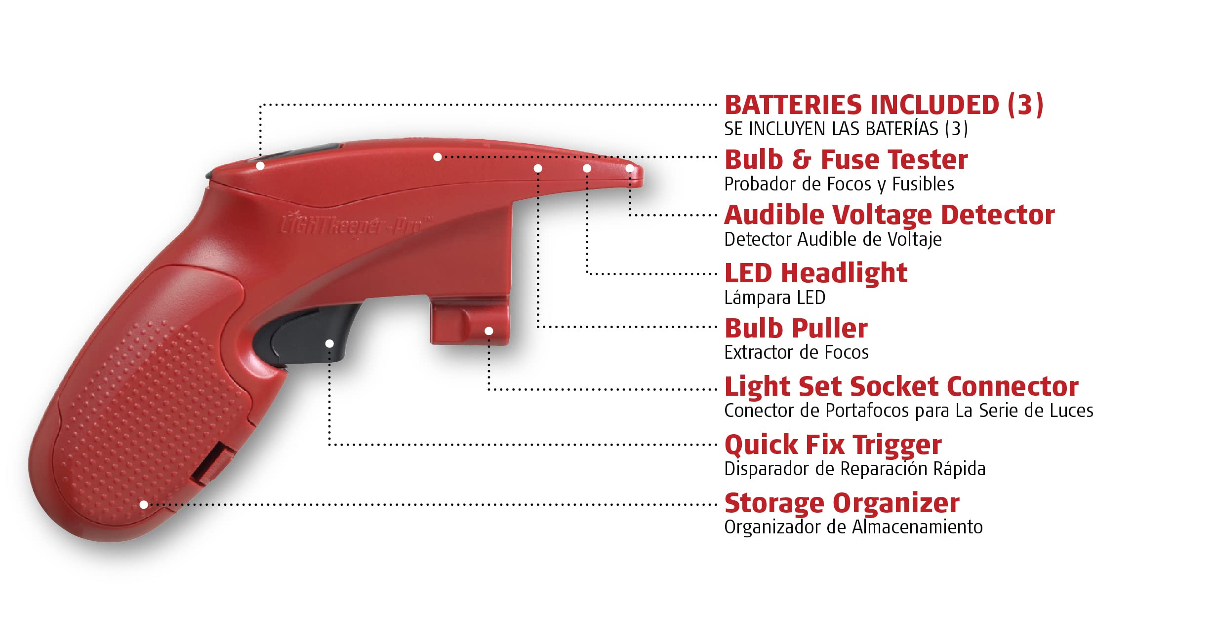 LightKeeper Pro® - The Complete Tool for Fixing Incandescent Light Sets Plus ScentKeeper Scented Ornaments + ½ Ounce of Pure Oil Spray for Your Tree and 100 Clear Replacement Bulbs (2.5v/170ma)