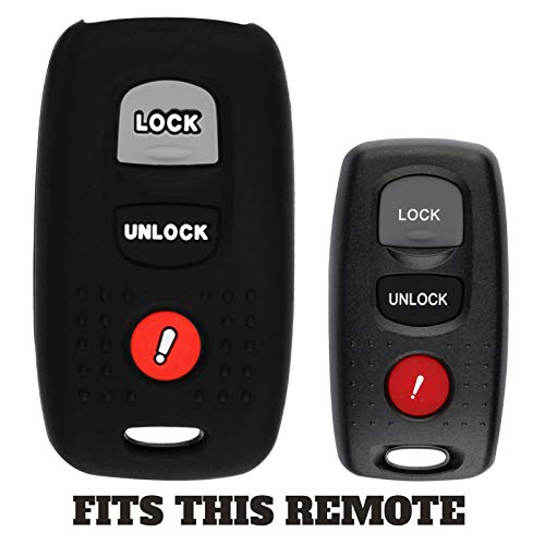 KeyGuardz Keyless Entry Remote Car Key Fob Outer Shell Cover Rubber Protective Case For Mazda 3 6 MPV Protégé