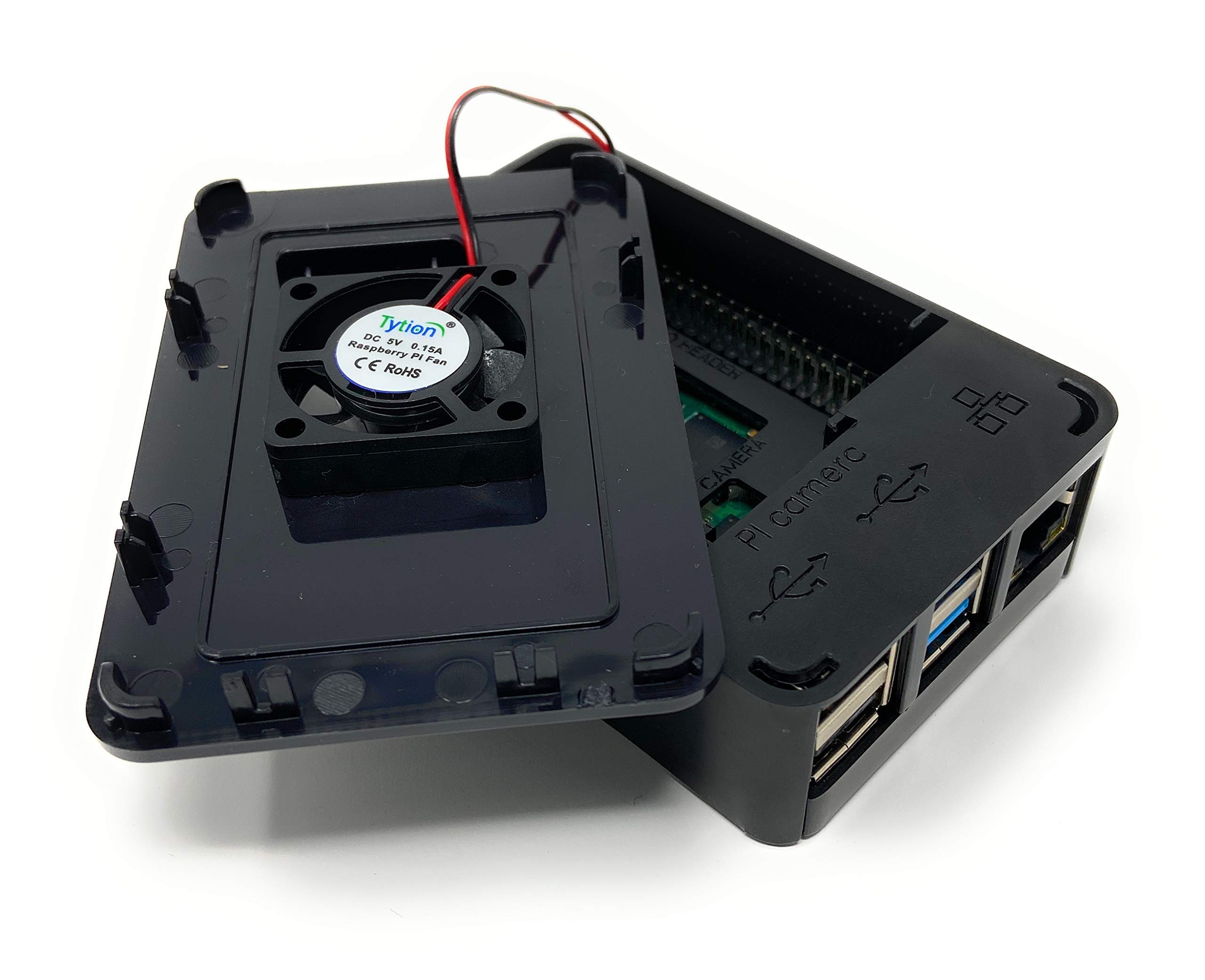 iPhoenix Raspberry Pi 4 B (Model B) Case w/Fan and heatsinks