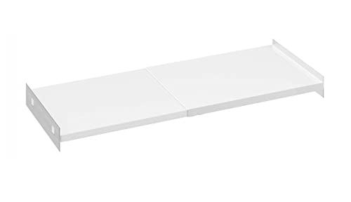 WEJIPP Closet Tension Shelf Expendable Cabinet Organizer Storage Shelf Heavy Duty Metal DIY Shelf Divider Separator for Cabinet Wardrobe Cupboard Kitchen Bedroom