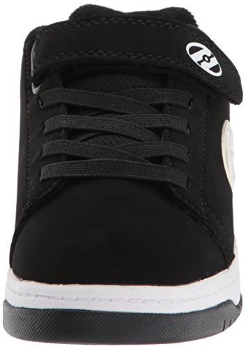 Heelys Girls Dual UP X4, Black/White, 1 Little Kid