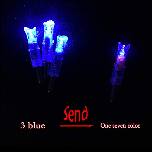 JIANZD Led Nocks 7.62mm Automatic Light Nocks Replaceable Arrow Nocks for Hunting Shooting-3 Pcs(.30")