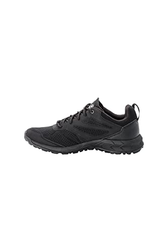 Jack Wolfskin Men's Woodland Texapore Low Hiking Shoe Boot, Black, 13