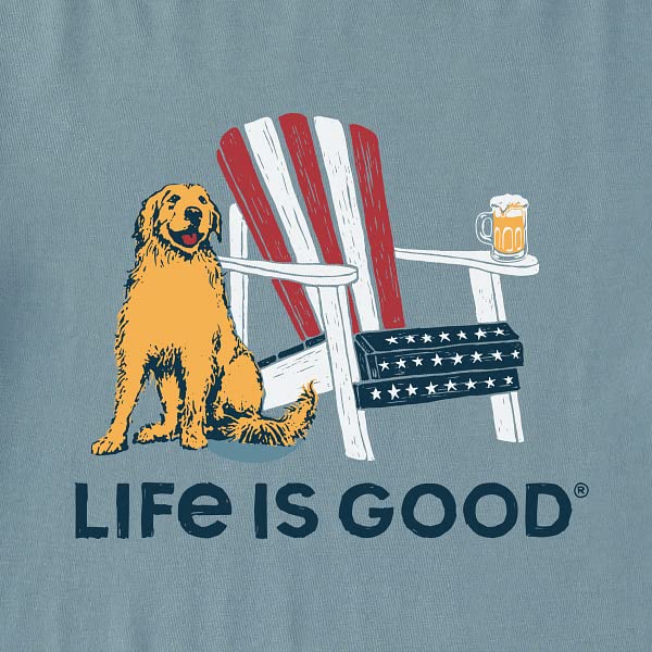 Life is Good Mens Long Sleeve Crusher-Lite T-Shirt (Log On Campfire - Mahogany Brown, XX-Large)