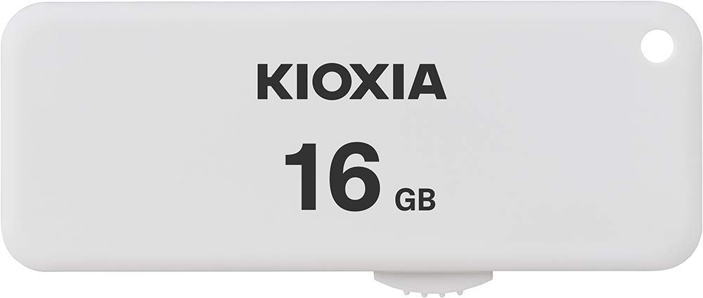 Kioxia U203 Slide TransMemory 16GB USB2.0 Flash Drive Portable Data Disk USB Stick White LU203W016GG4