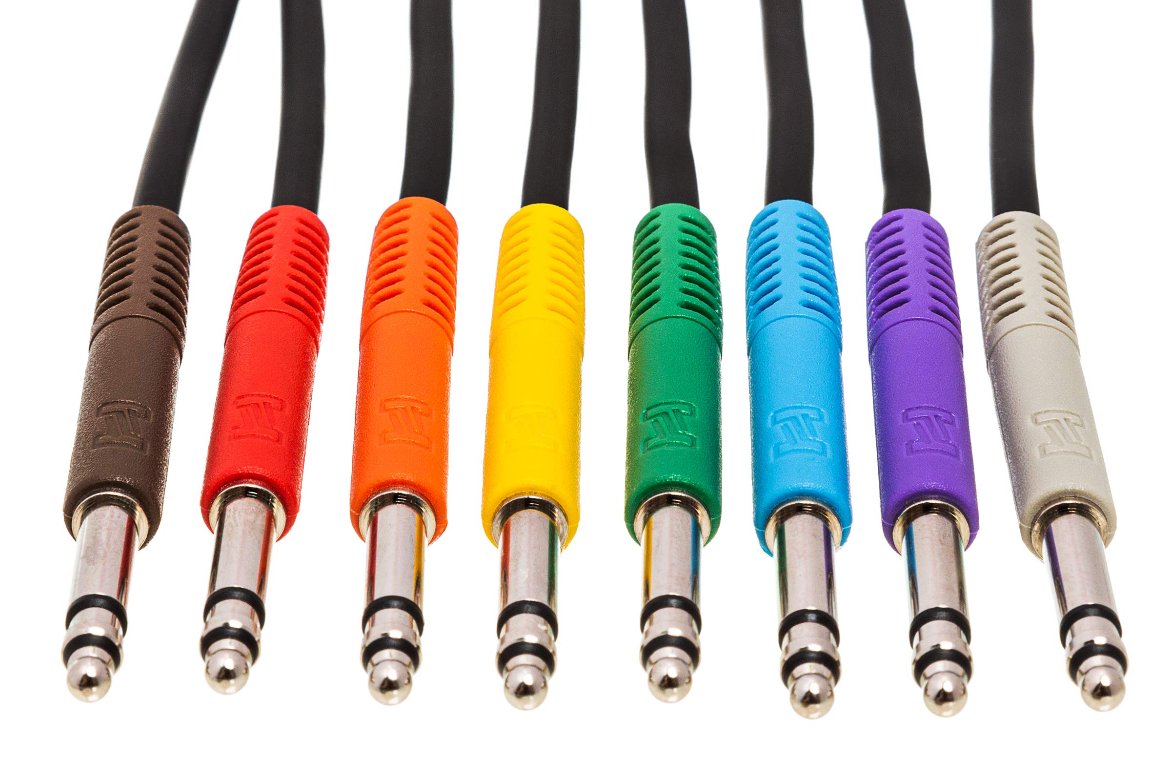 Hosa TTS-890 Balanced Patch Cables, TT TRS to Same, 3 ft
