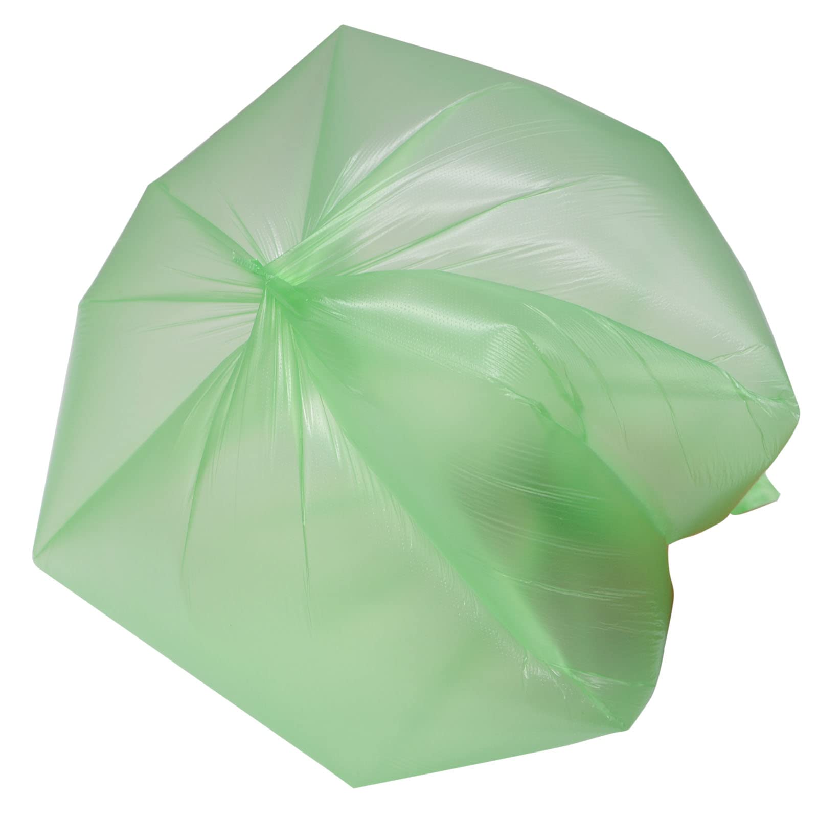 Kitchen Garbage Bags and Green Trash Bag, 100 Counts 4 Gallon 45x60Cm Kitchen Trash Bags with Handles for Bathroom Trash Bags, Small Trash Bags, Contractor Bags (100pcs Green 45x60CM)